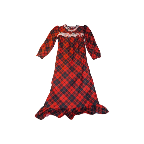 Night Lees | Pajamas | Vintage Plaid Nightgown Size | Poshmark